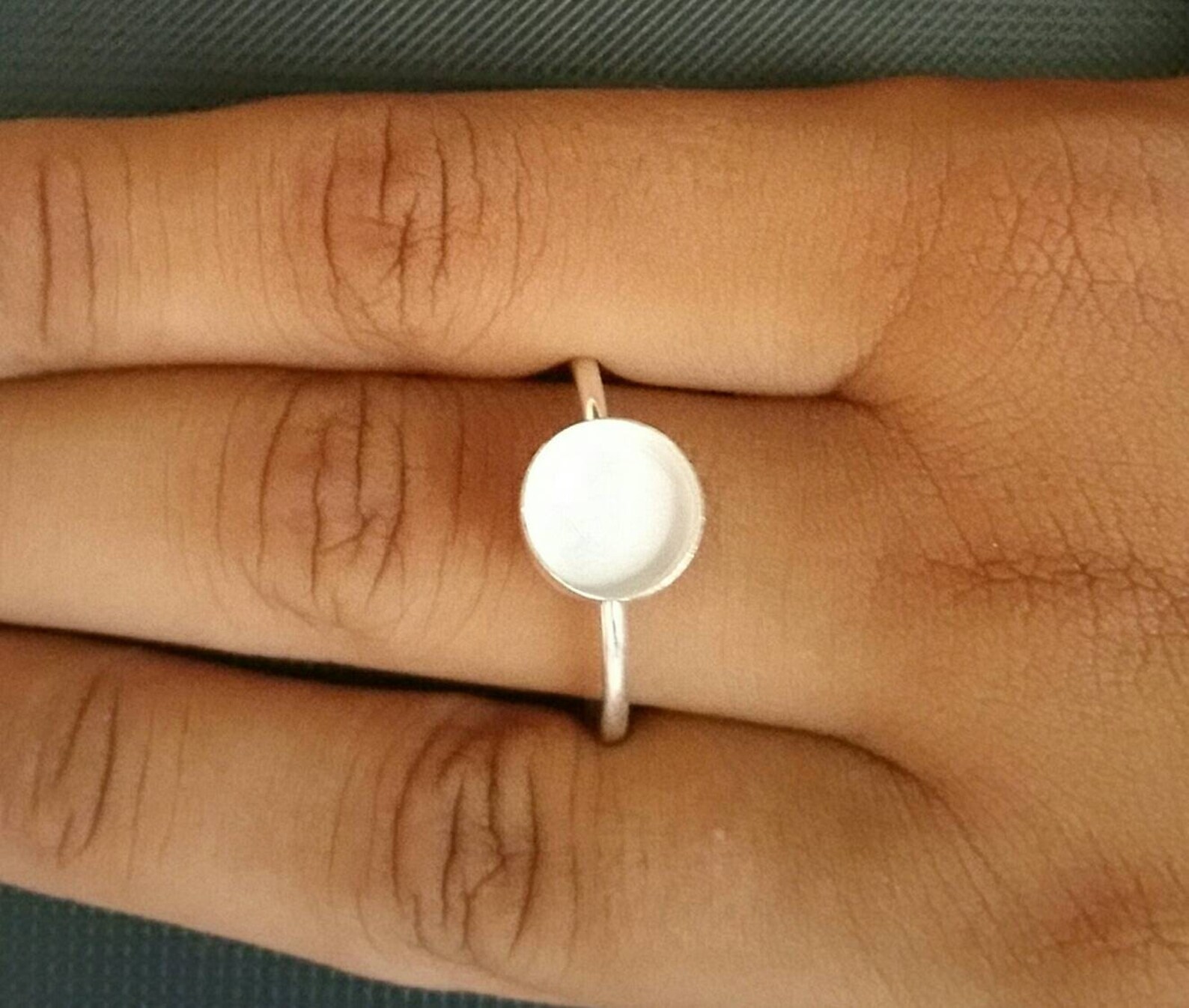925 Sterling Silver Round Bezel Cup Blank Ring Collet Ring 3mm - Etsy
