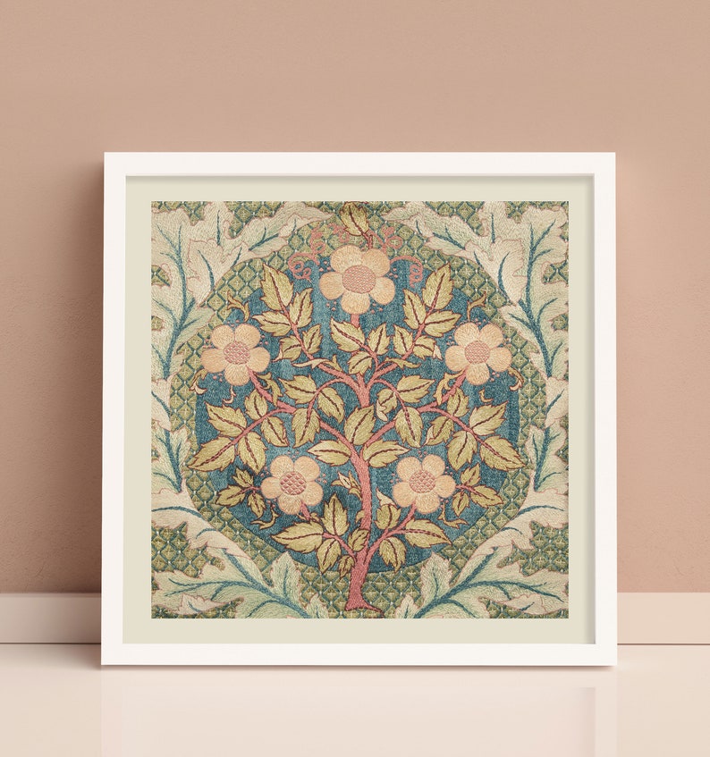 Tree Design Antique Tapestry Wall Printable Downloadable - Etsy