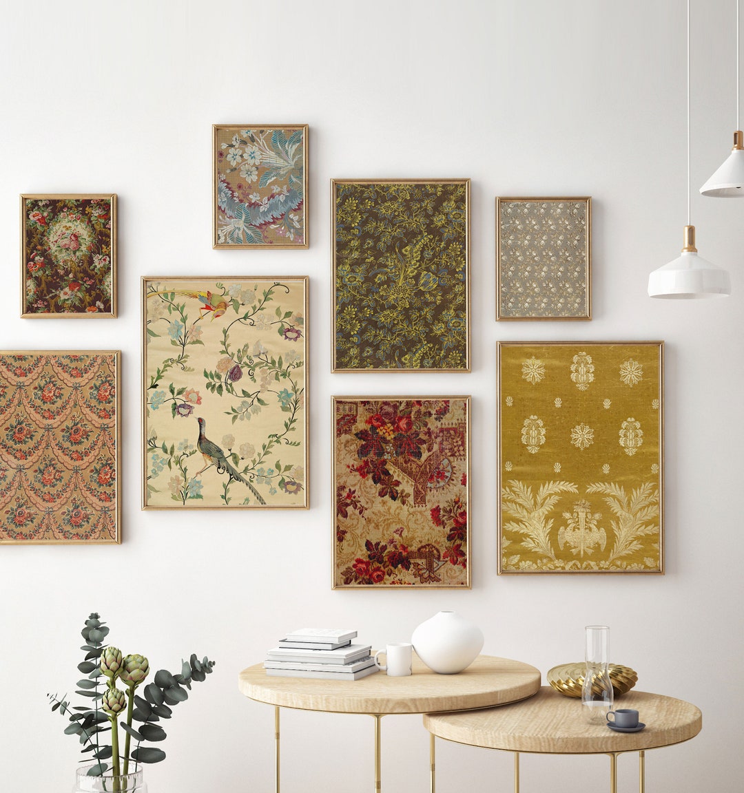 Bohemian Antique French Gallery Wall Set Downloadable Prints - Eclectic ...