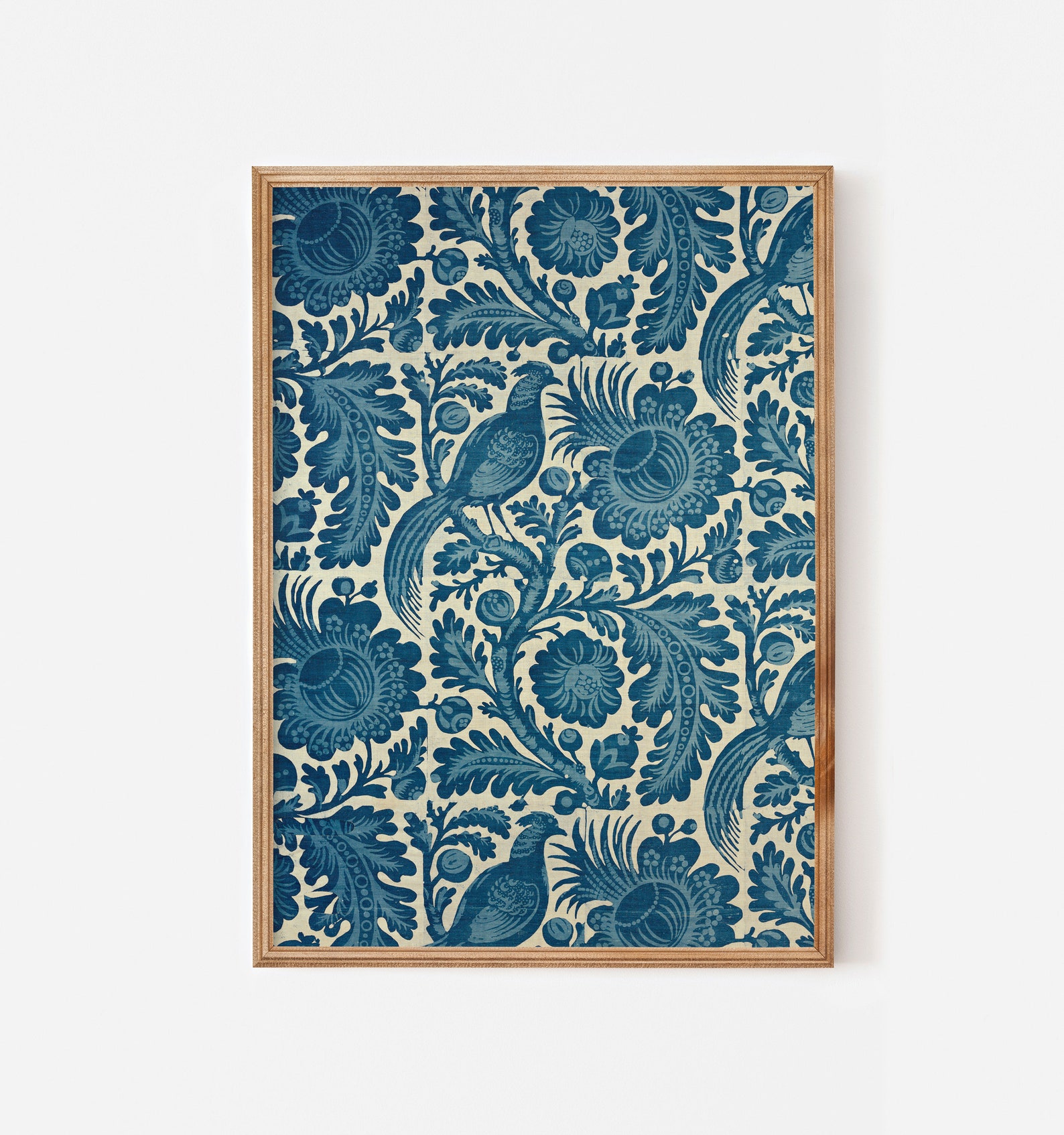 Indigo Blue Dyed Printable Textile Art Downloadable Print - Etsy