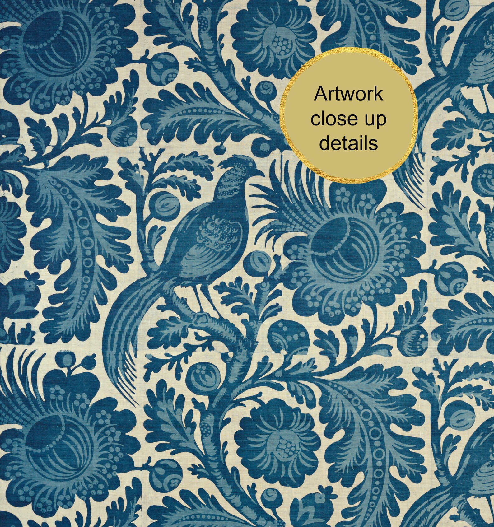 Indigo Blue Dyed Printable Textile Art Downloadable Print | Etsy