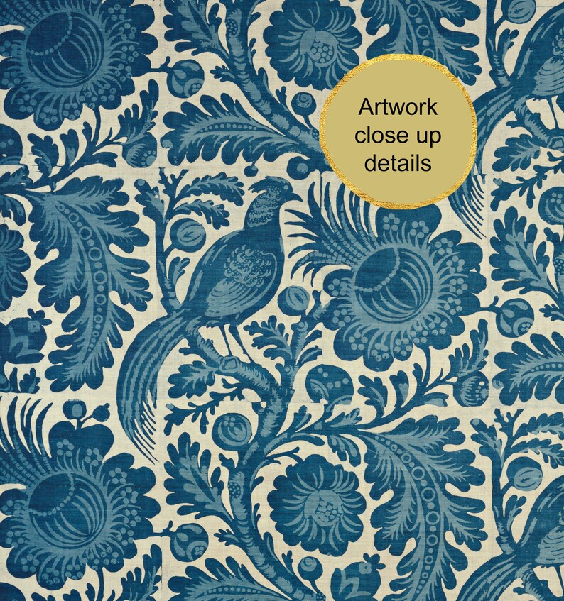 Indigo Blue Dyed Printable Textile Art Downloadable Print | Etsy