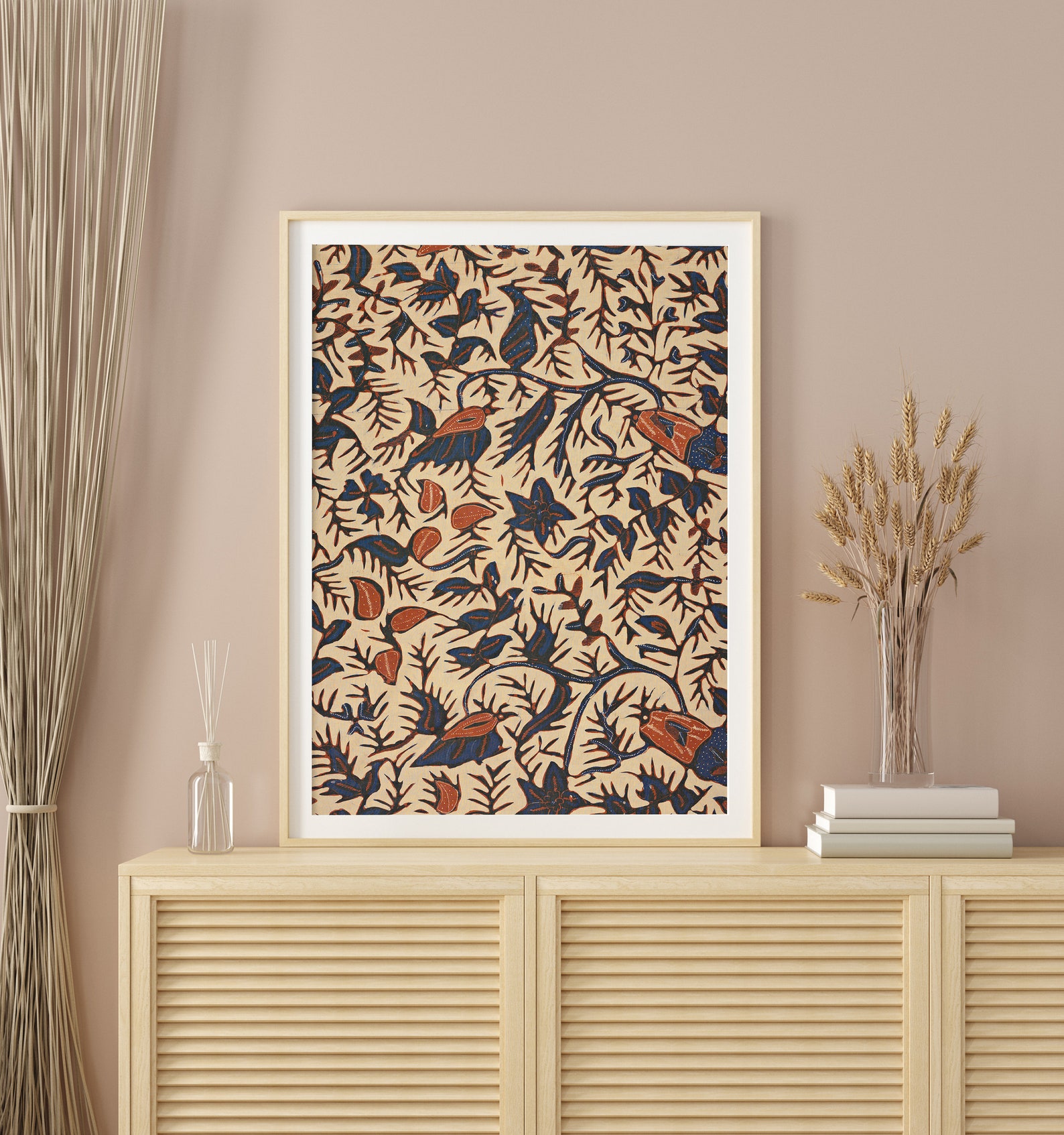 Batik Wall Art Downloadable Print Traditional Tribal Pattern - Etsy
