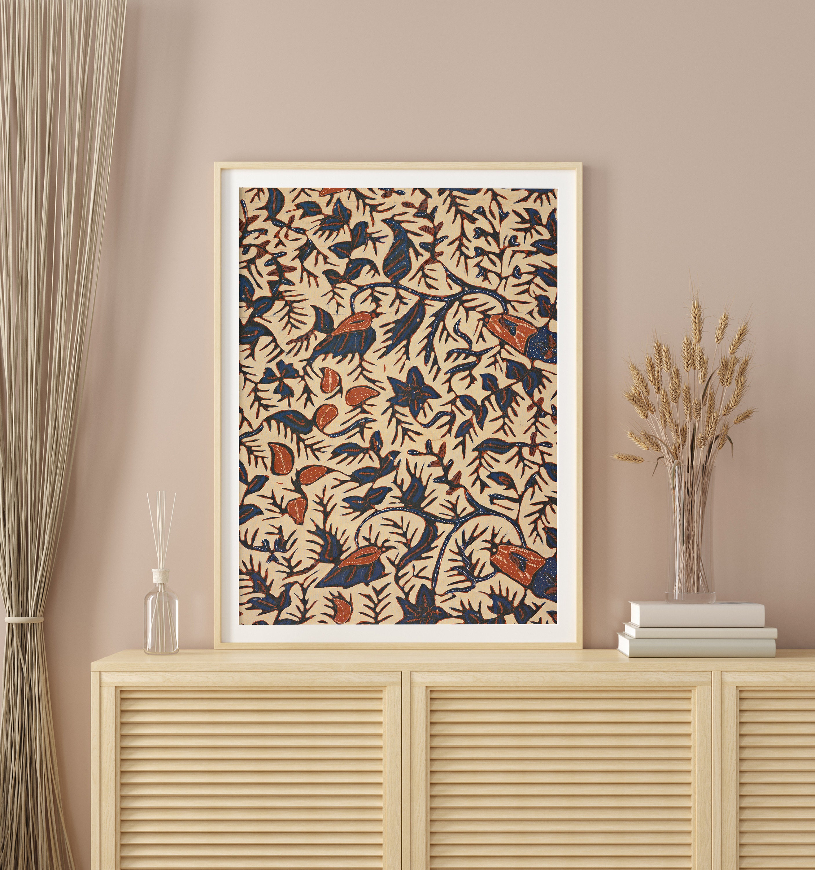 Batik Wall Art Downloadable Print Traditional Tribal Pattern - Etsy