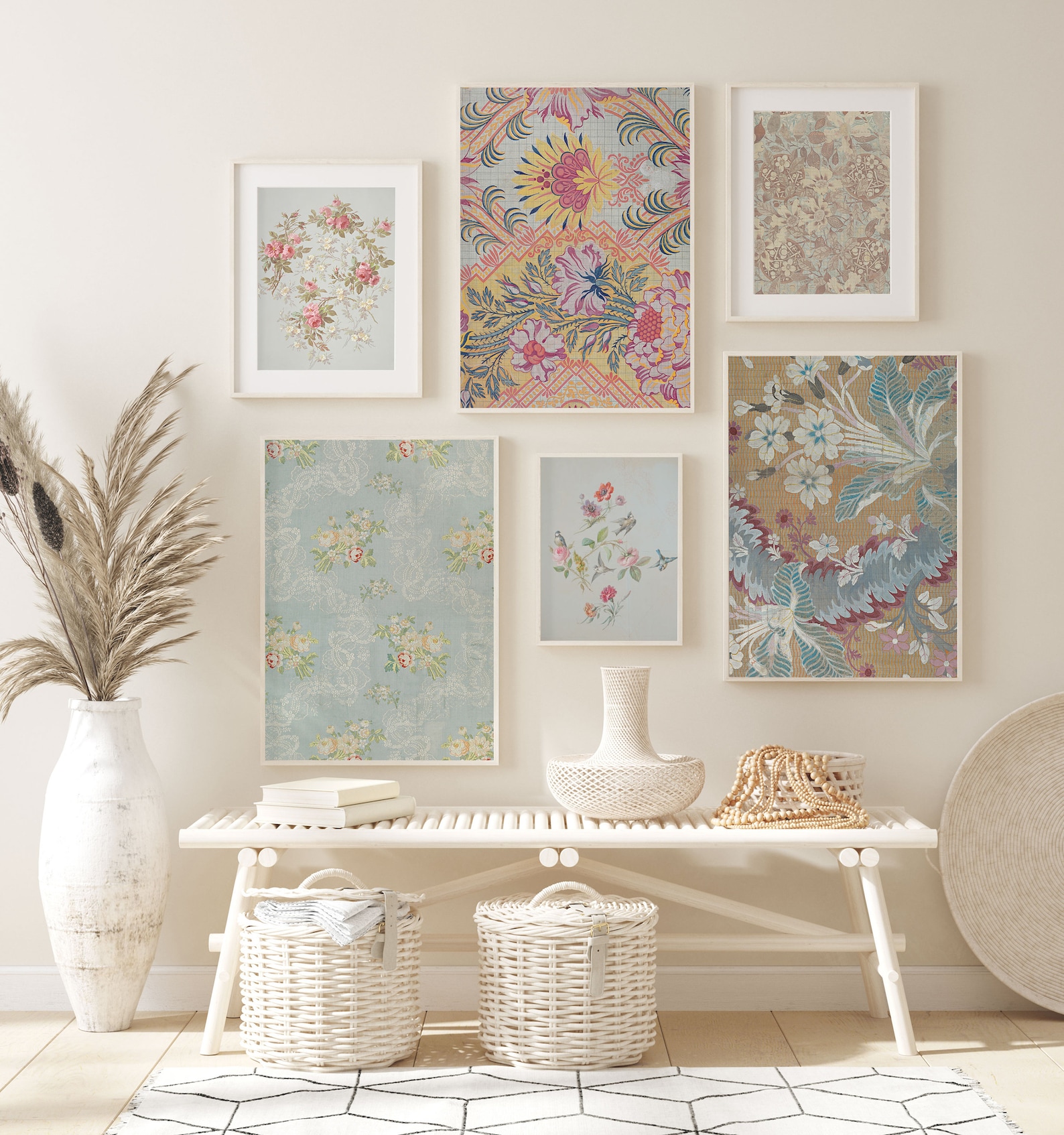 French Blue Gallery Wall Set of 6 Prints Downloadable Art | Etsy