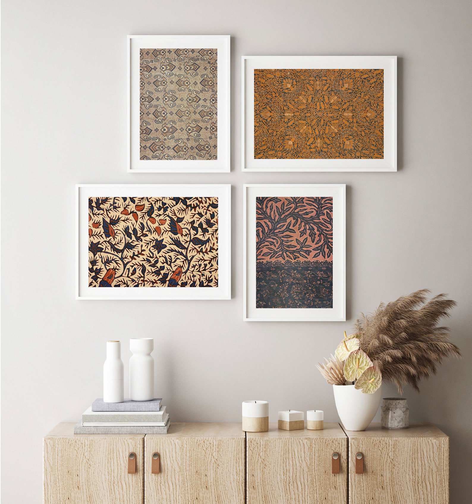 Batik Wall Art Downloadable Print Traditional Tribal Pattern - Etsy