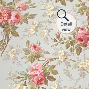 Vintage Rose Painting Shabby Chic Decor Downloadable Print - Printable ...