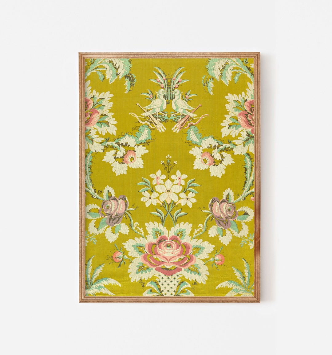 Chartreuse Yellow Textile Wall Art Downloadable Print - Etsy