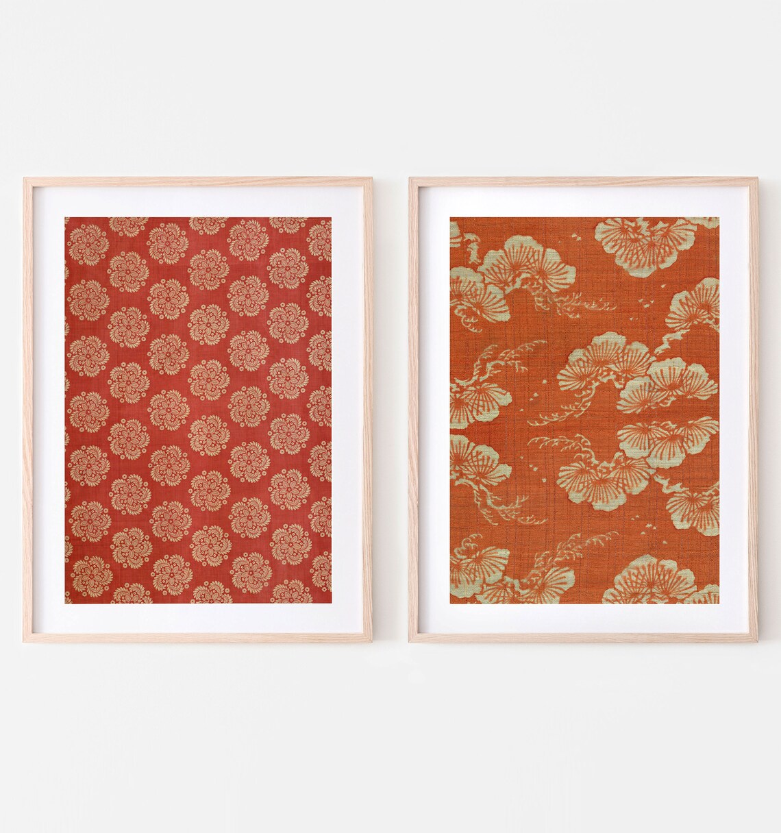 Bright Patterned Gallery Wall Set - Printable Colourful Textile Art ...