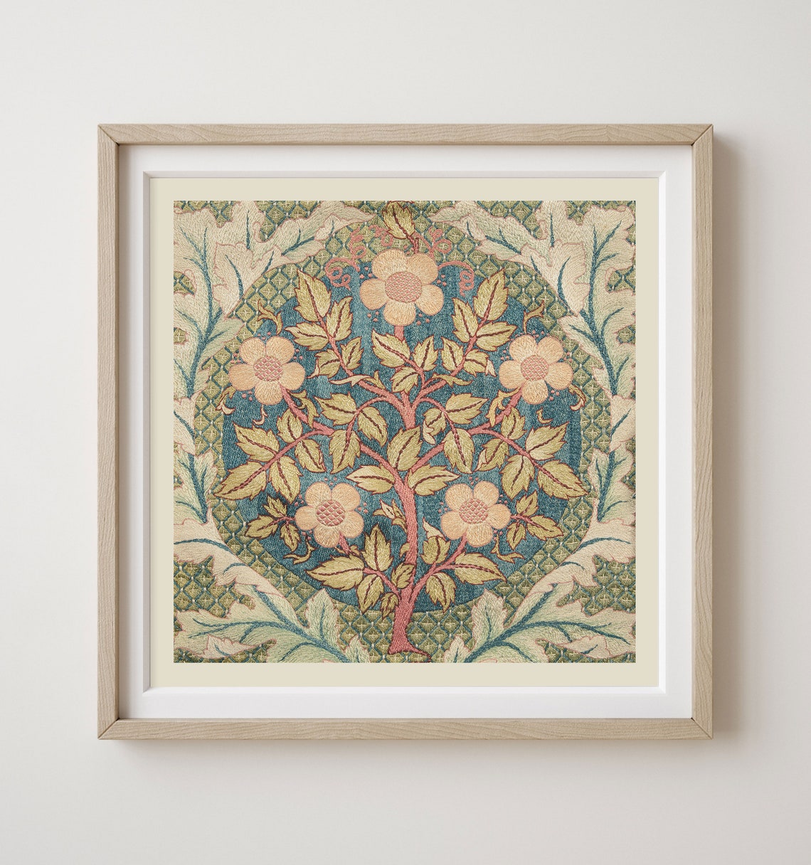 Tree Design Antique Tapestry Wall Printable Downloadable - Etsy
