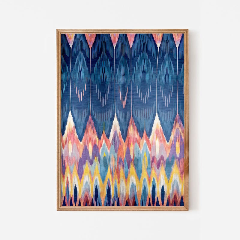 Ikat Painting - Etsy