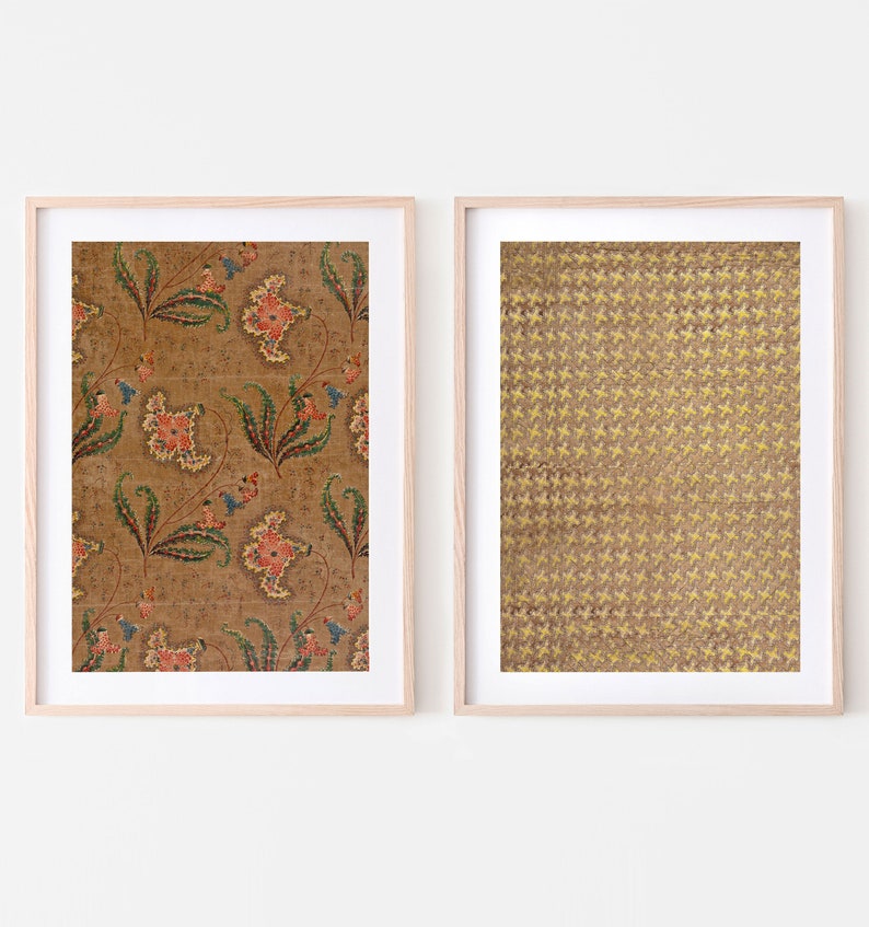Printable Tapestry Red Gallery Wall Set Warm Tones - Etsy