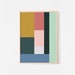 Retro Color Block Art Set of Four Downloadable Art Prints - Etsy