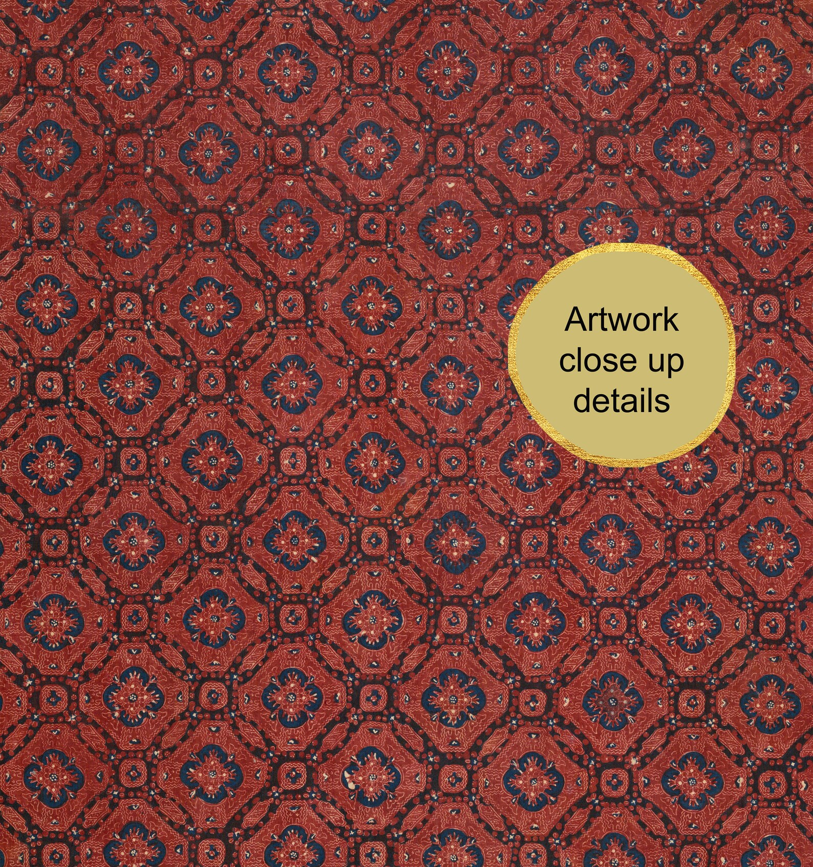 Dark Red Indonesian Batik Print Downloadable Art Vintage - Etsy