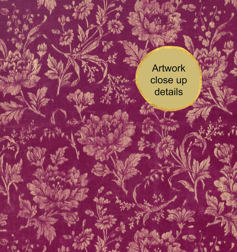 Printable Maroon Roses Textile Print Dark Victorian Floral - Etsy