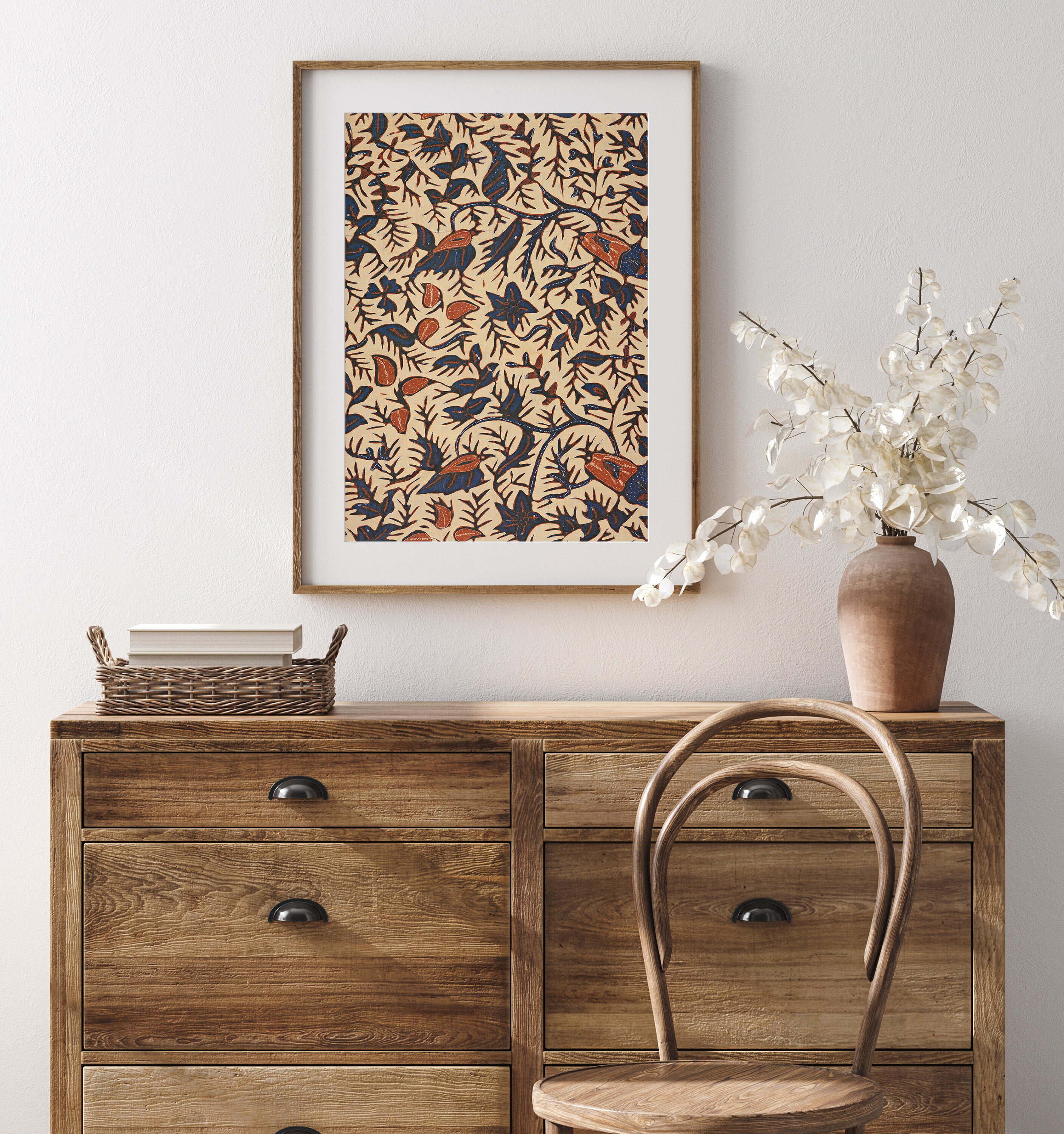 Batik Wall Art Downloadable Print Traditional Tribal Pattern - Etsy