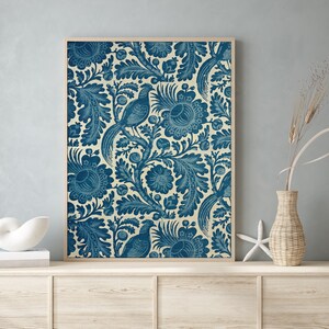 Indigo Blue Dyed Printable Textile Art Downloadable Print | Etsy