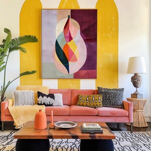 Organic Shapes Mid Century Artwork, Downloadable Geometric Print ...