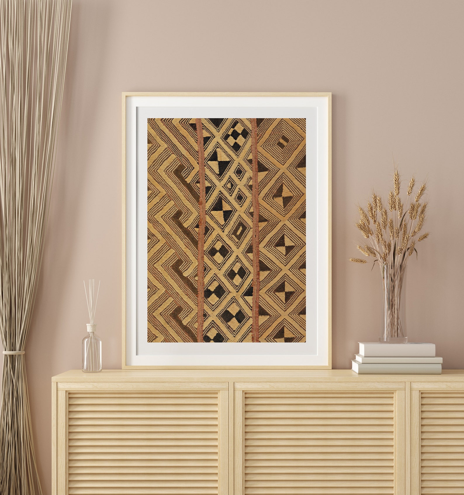 African Tribal Artwork Fabric Wall Art Downloadable Print - Etsy