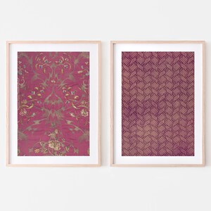 European Textiles Gallery Wall Art Set of 8, Downloadable Prints ...