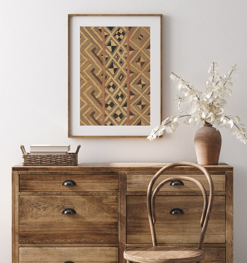 African Tribal Artwork Fabric Wall Art Downloadable Print - Etsy