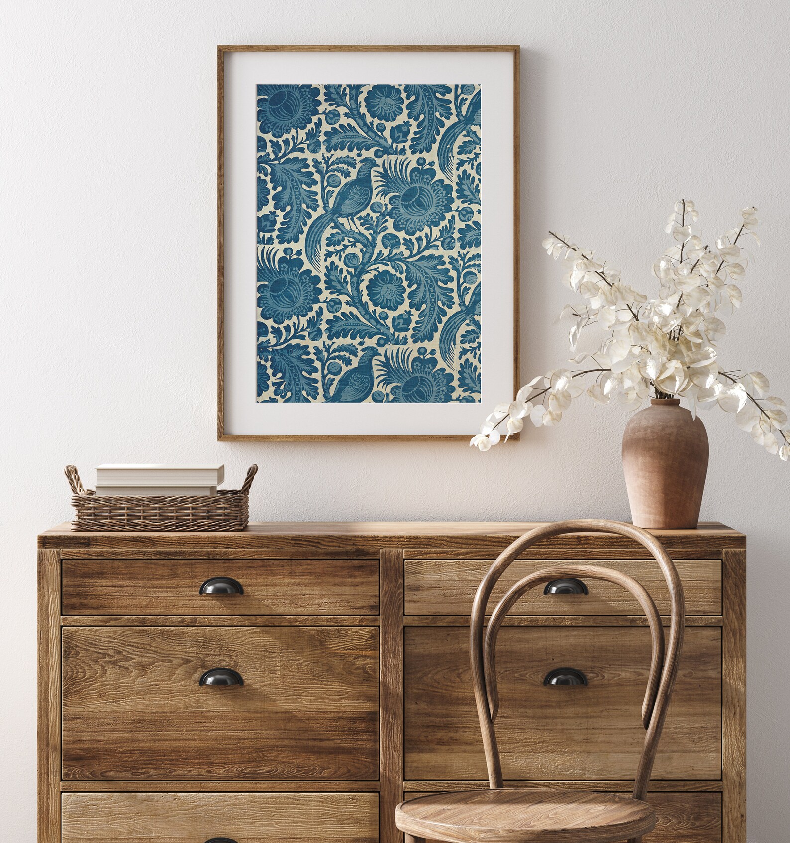 Indigo Blue Dyed Printable Textile Art Downloadable Print - Etsy