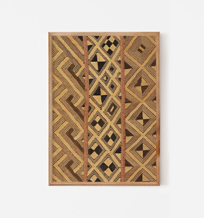 African Tribal Artwork Fabric Wall Art Downloadable Print - Etsy
