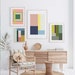 Retro Color Block Art Set of Four Downloadable Art Prints - Etsy