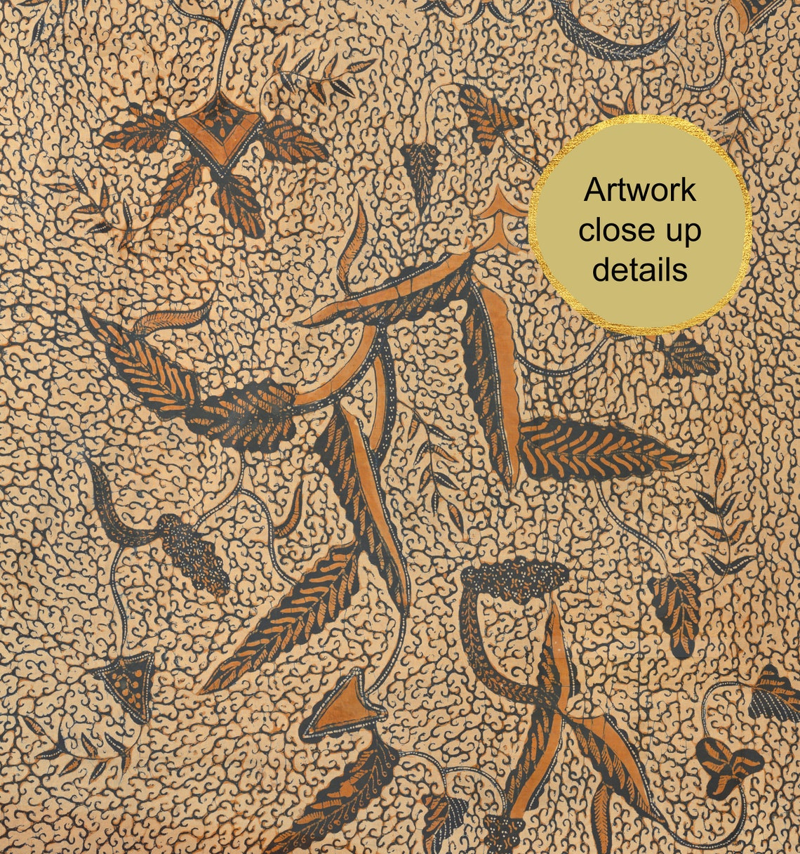 Natural Colours Batik Art Downloadable Print Vintage Textile | Etsy