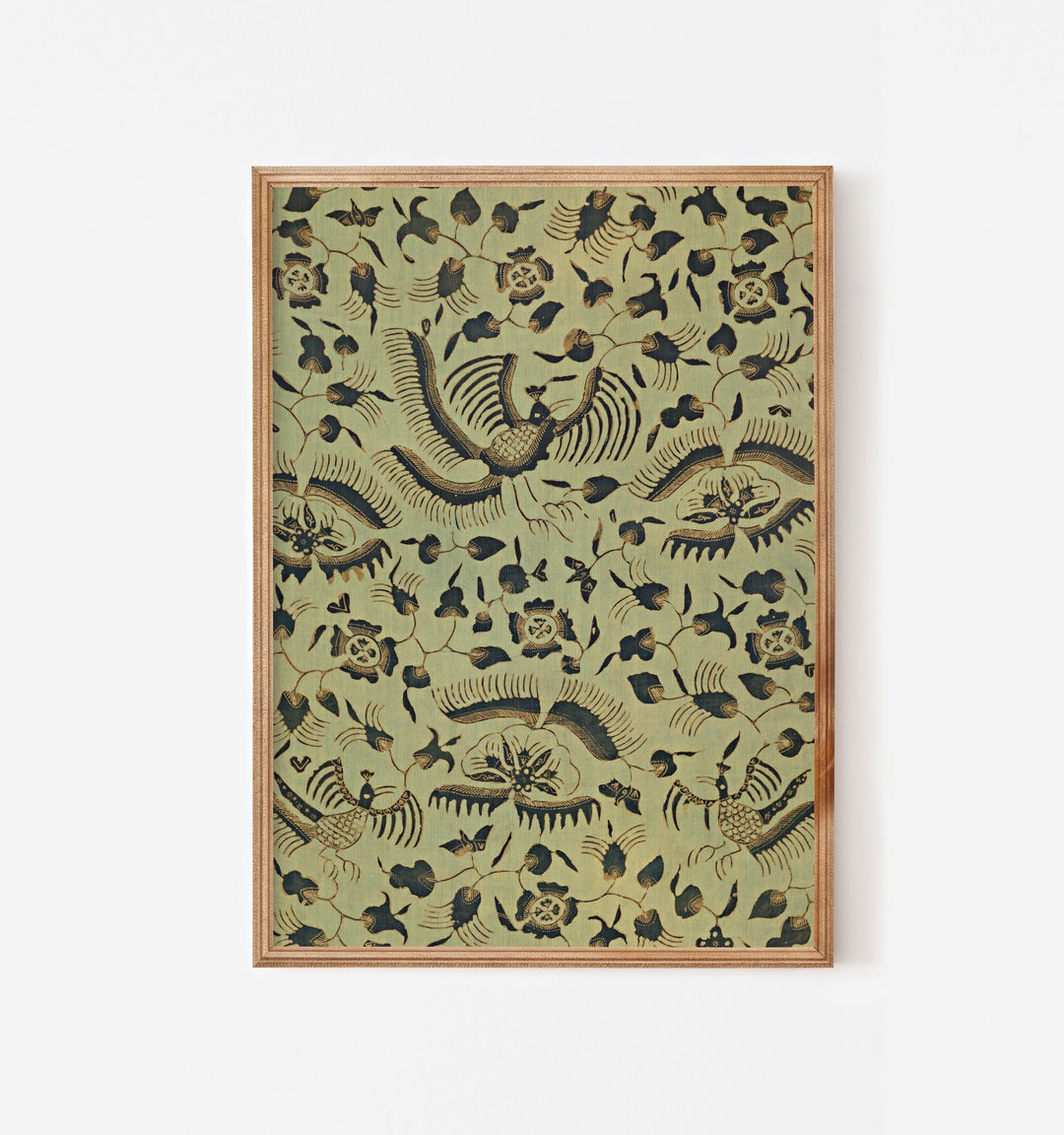 Traditional Batik Indonesian Wall Decor Downloadable Print Printable ...