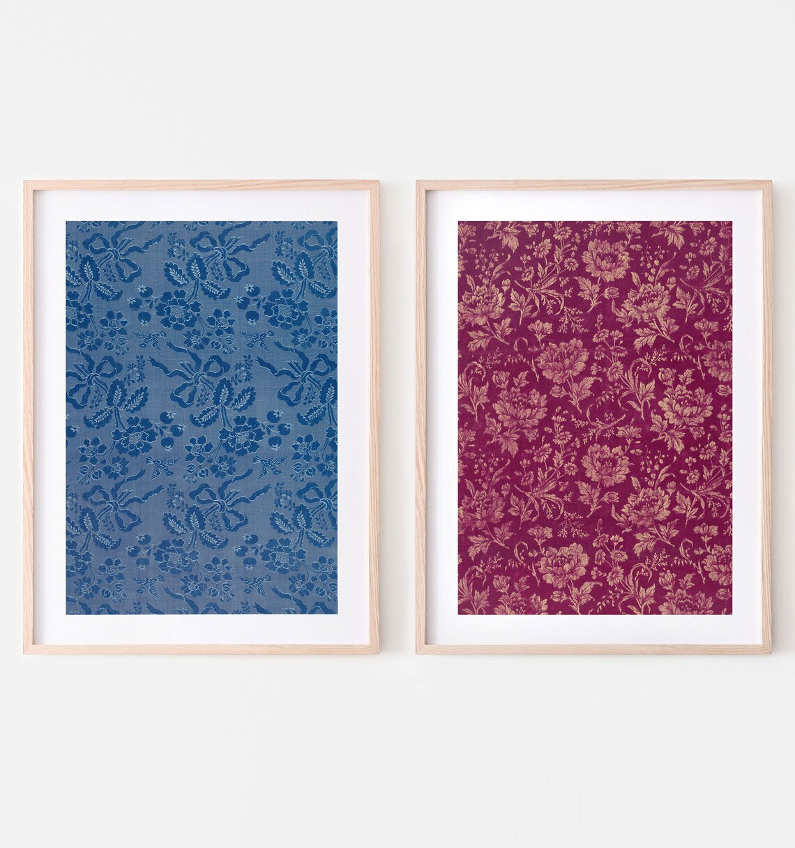 Bright Patterned Gallery Wall Set - Printable Colourful Textile Art ...
