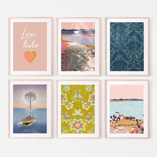 Navy Pink Yellow - Etsy