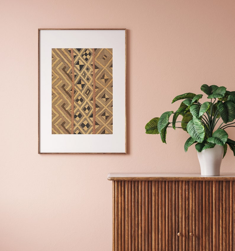 African Tribal Artwork Fabric Wall Art Downloadable Print - Etsy