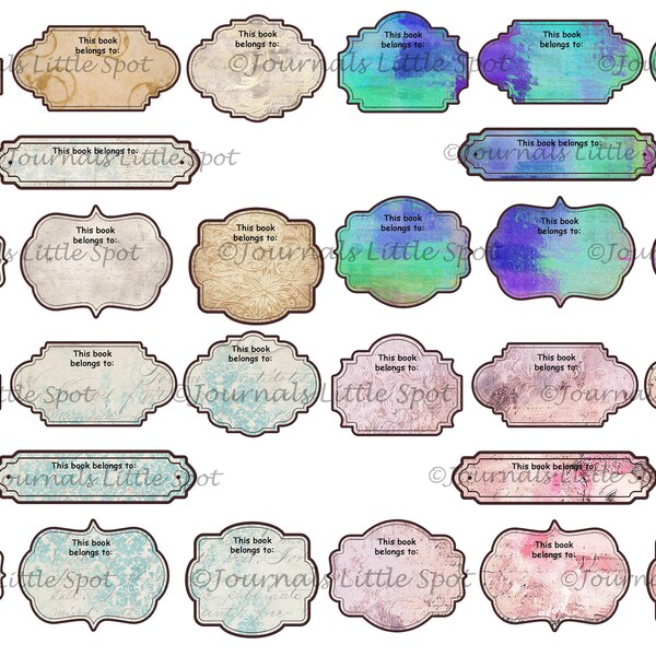 Book Plates Stickers - Etsy