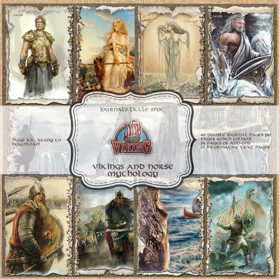 VIKING JOURNAL KIT. Digital Download Mythology Printable | Etsy Australia