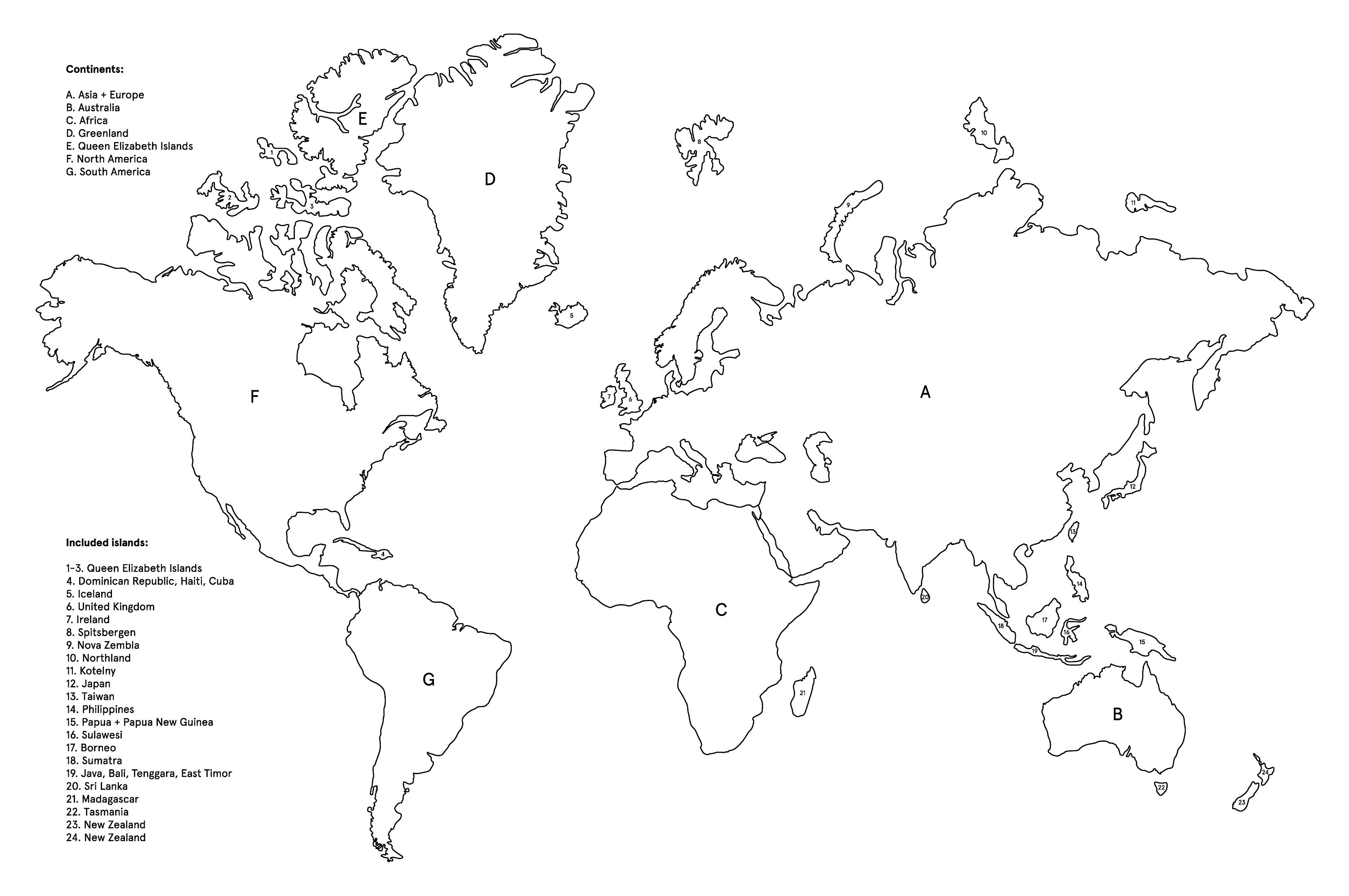 World Map - Vector File Download (high Quality .ai .eps .pdf) - Ideal ...