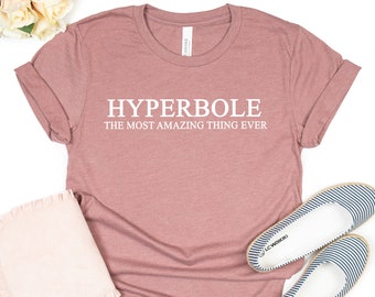 Hyperbole Dictionary Definition Unisex Shirt Book Lover T - Etsy