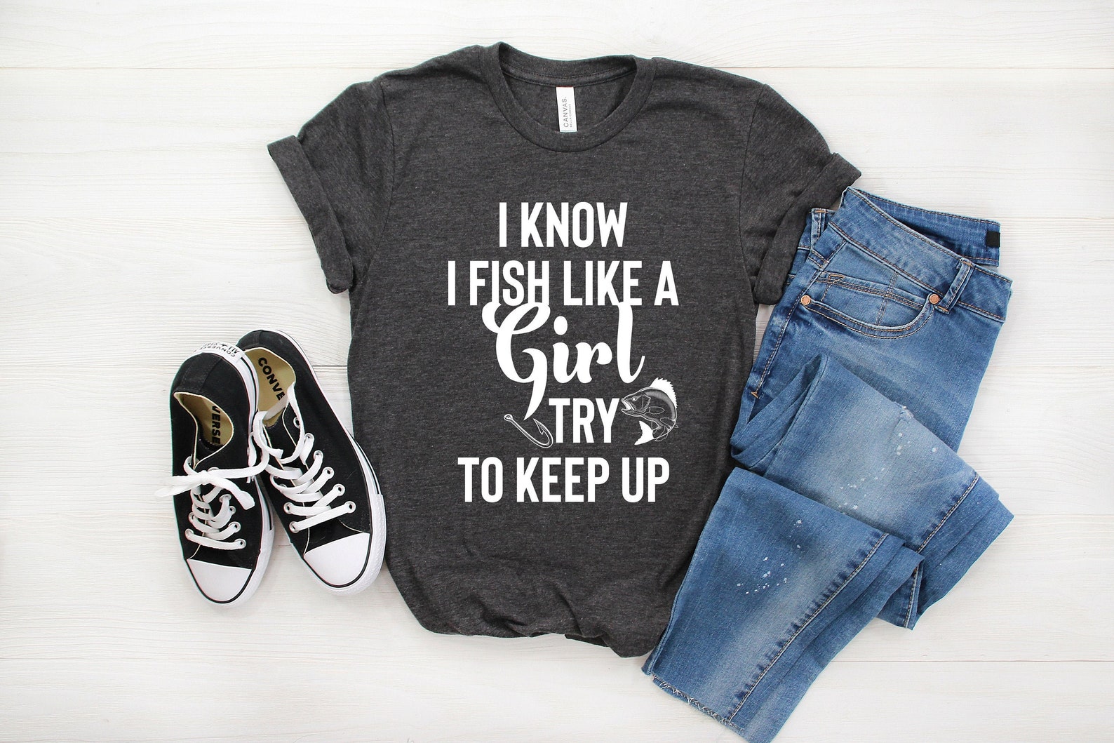 Funny Fishing Shirt for Women Girl Fisher Girl Fishing Fish - Etsy