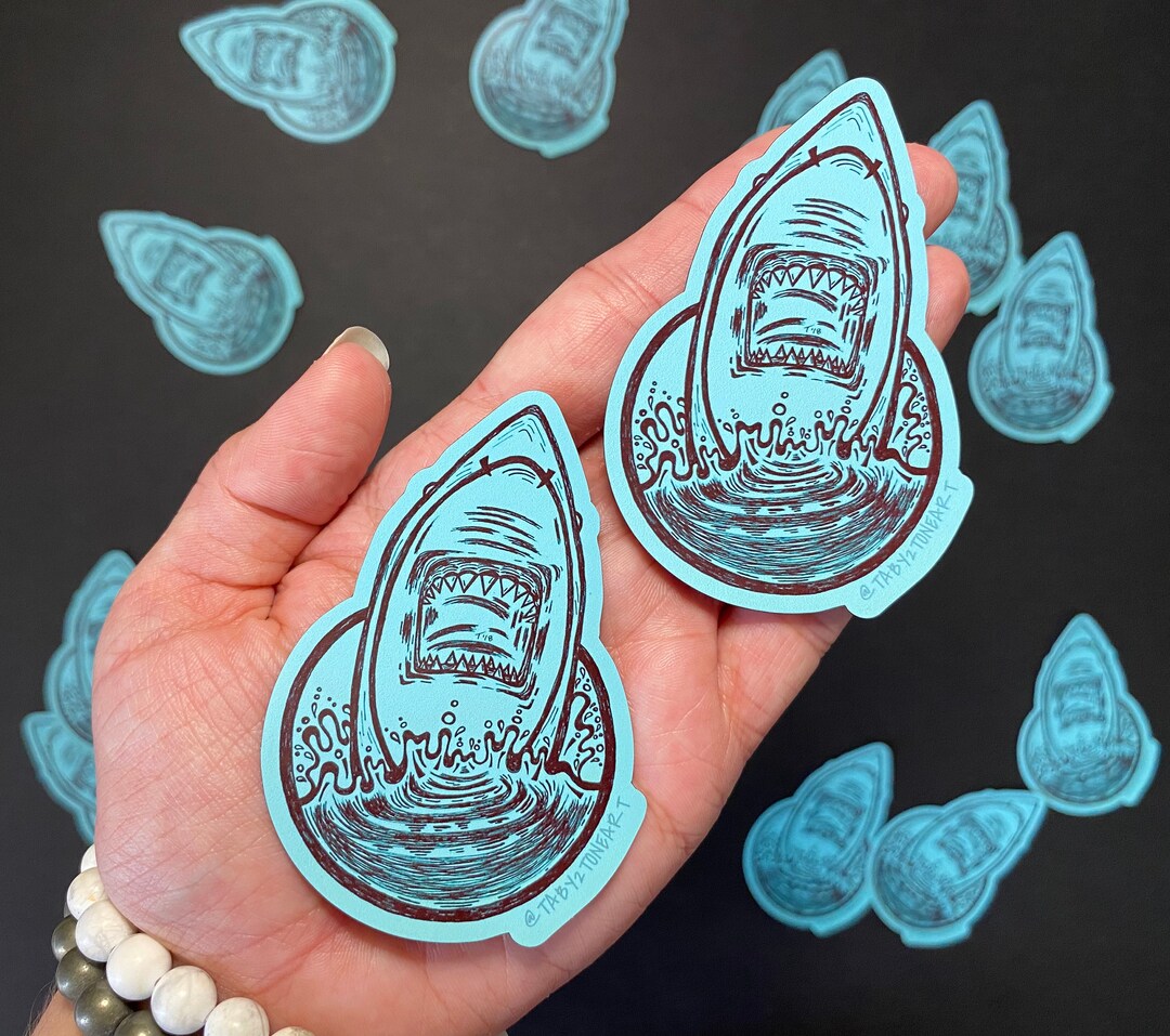 Shark Magnet, Shark Artwork, Fridge Magnet, Car Magnet, Car Accessories ...