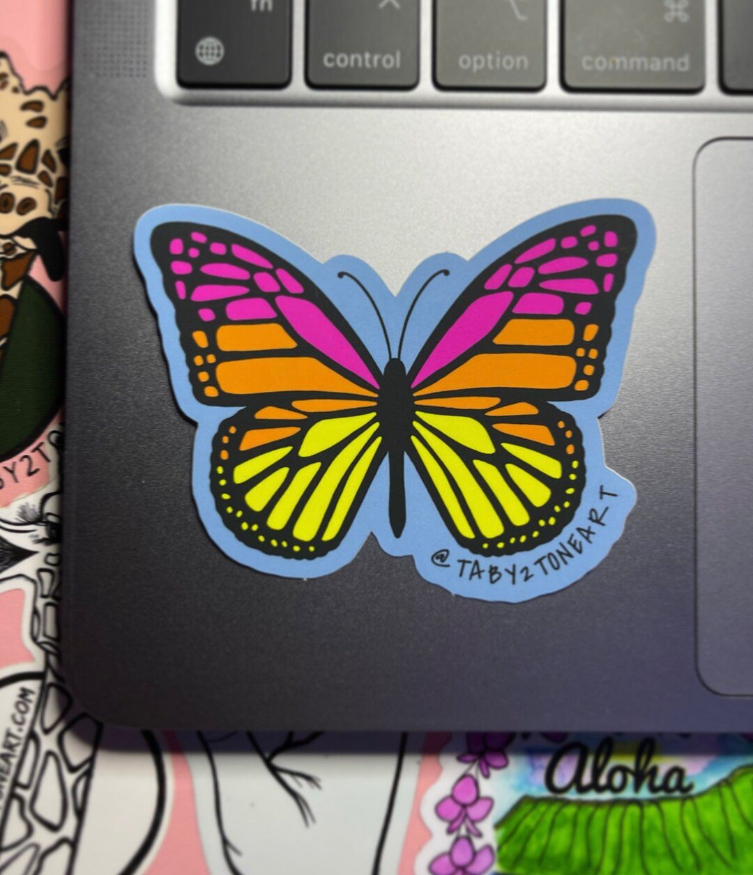 Butterfly Sticker, Matte Vinyl, Car Decal, Laptop Decal, Car ...