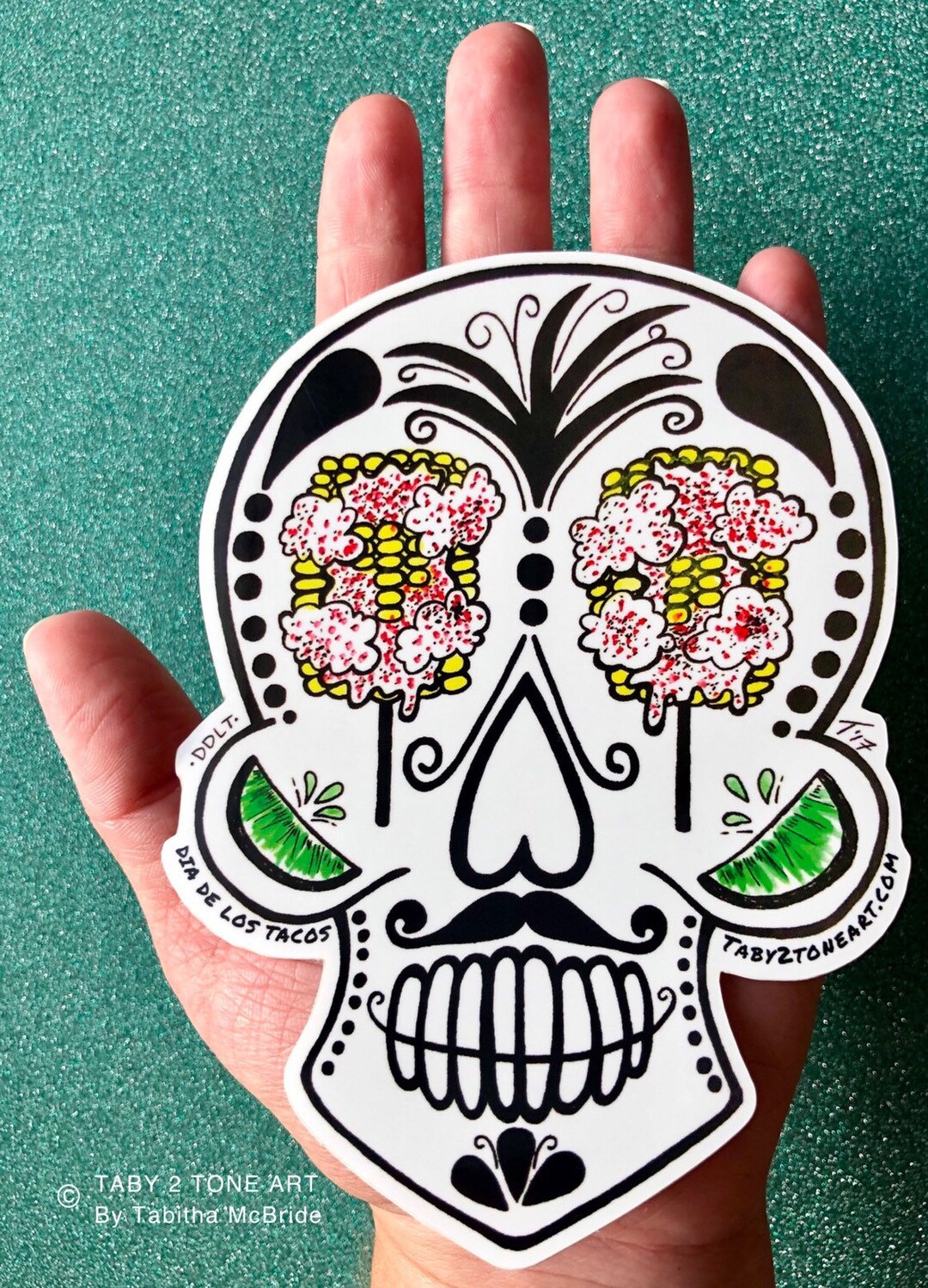 Eyes on the Elotes Stickers, Food Truck, Mexican Street Corn, Elote ...