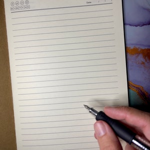 Hand Drawn Notebook, Crystal Drawing, Manifest, Moon and Stars, Journal ...