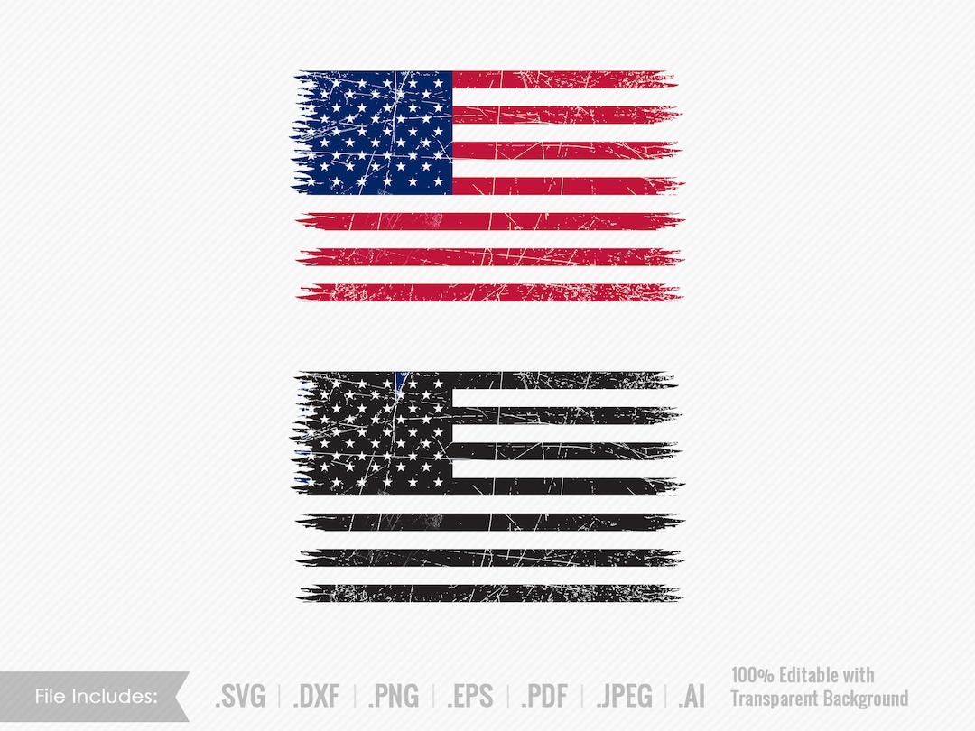 Flag Svg Us Flag Svg Clipart USA Flag American Flag Dxf USA Flag ...