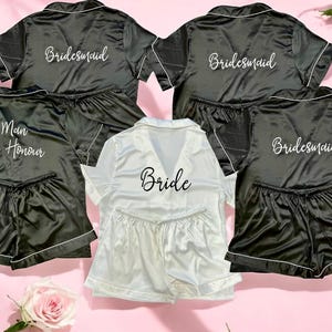 Customized Pajama Set, Bridesmaid Pjs, Bridesmaid Gift, Bridal Shower ...