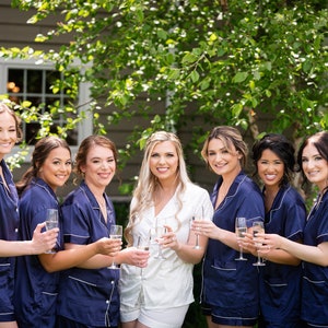 Customized Pajama Set, Bridesmaid Pjs, Bridesmaid Gift, Bridal Shower ...