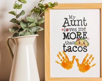 Aunt Handprint Craft - Etsy