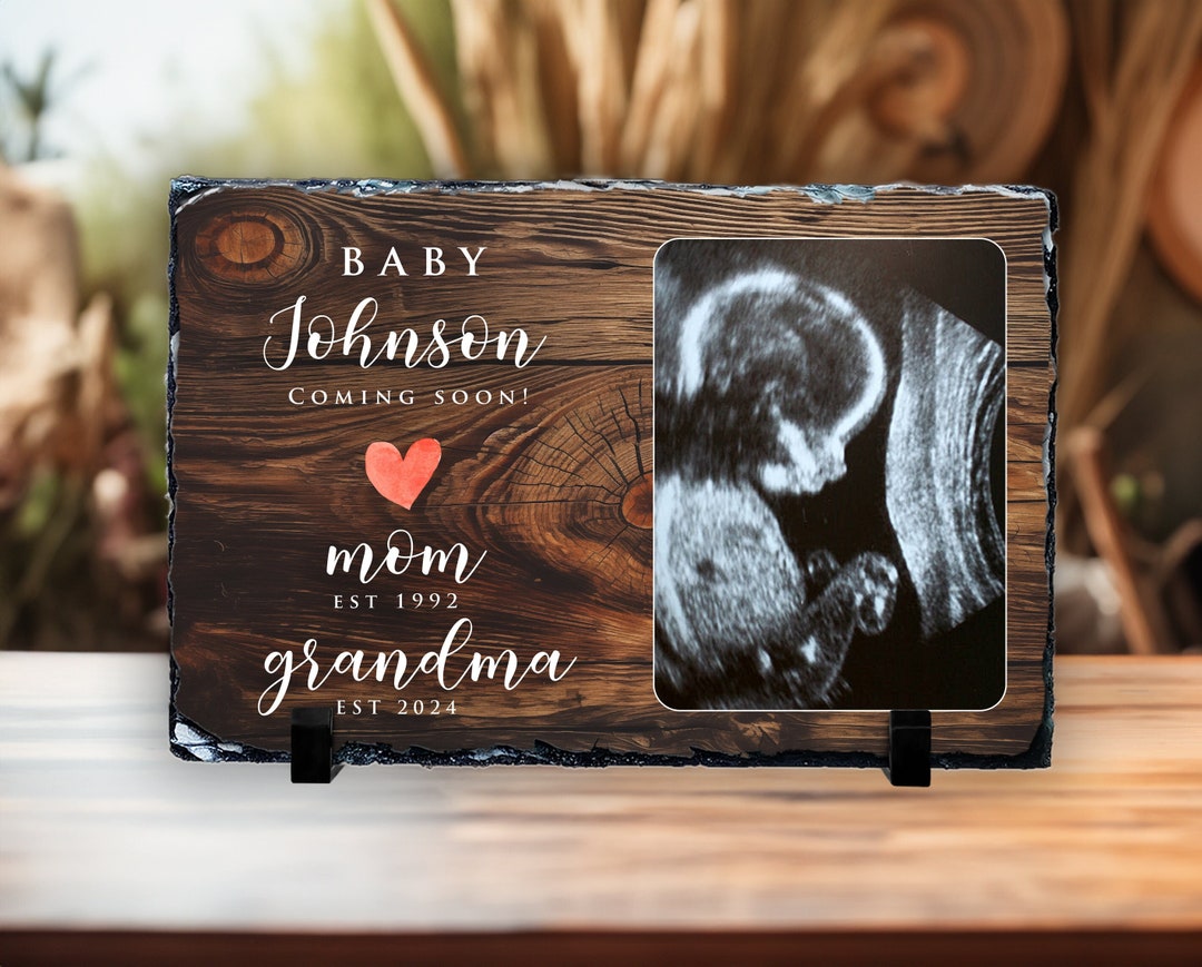 Hi Grandma and Grandpa Photo Ultrasound Frame, Family Pregnancy ...