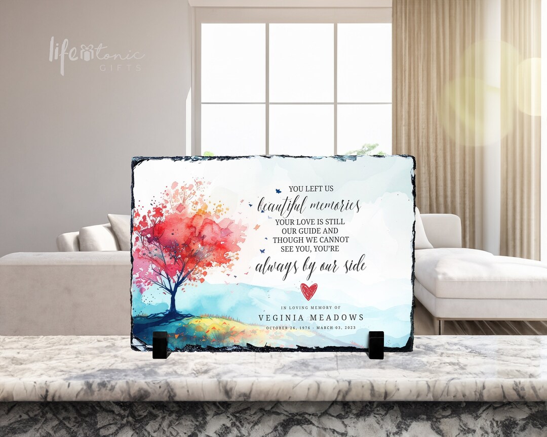 Tree Memorial Stone Memorial Stone Tree Design Memorial Plaque ...