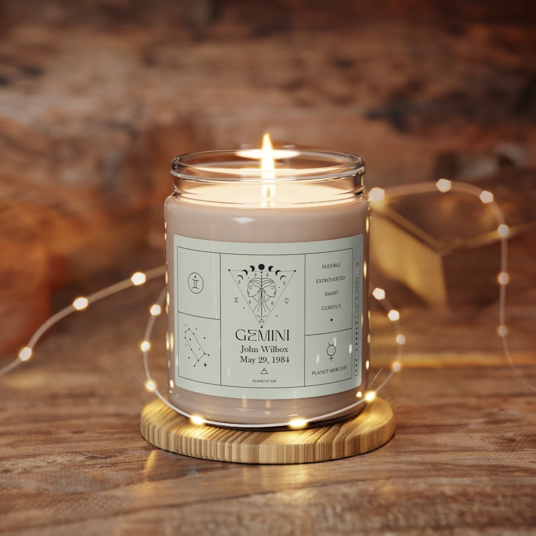 Birthdate Candle, Personalized Birth Month Candle, Gifts for Her ...