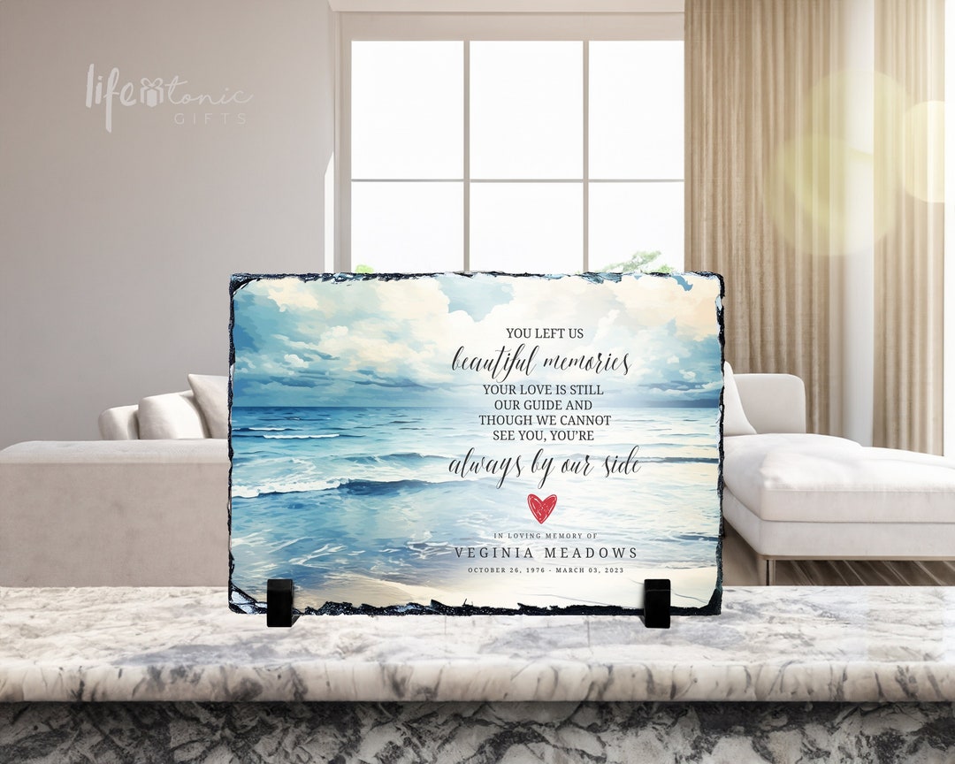 Ocean Memorial Stone Memorial Stone Tree Design Memorial Plaque ...